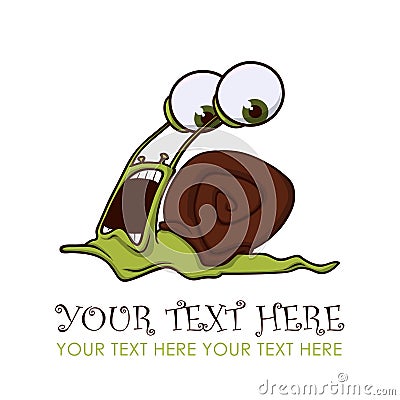 Running Snail Character. Royalty Free Stock Photo - Image: 27647535