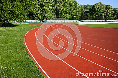 Oval Running Track stock image. Image of stadium, racecourse - 19031429