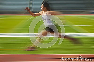 Running Woman Blur Stock Photography - Image: 23536202