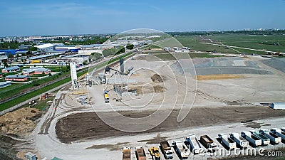 The Construction of the Runway Stock Video - Video of arrival ...
