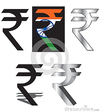 Rupee Logo Vector Illustration | CartoonDealer.com #16399540