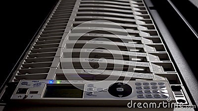 Uninterruptible Power Supplies. UPS Server. Blinking Server Light ...