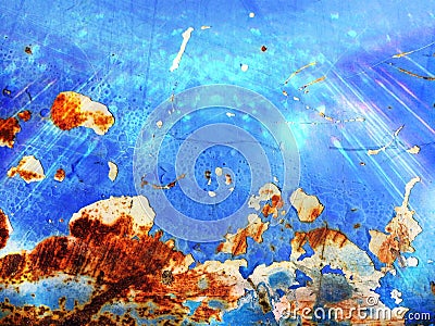 Rust On Blue Texture Royalty-Free Stock Photo | CartoonDealer.com #42856923