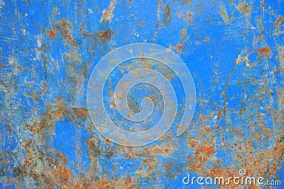 Rusted Blue Iron Stock Photography - Image: 16522892