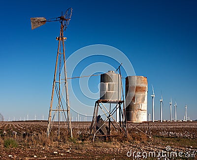 Rusted Broken Old Windmill Stock Images - Image: 28111344