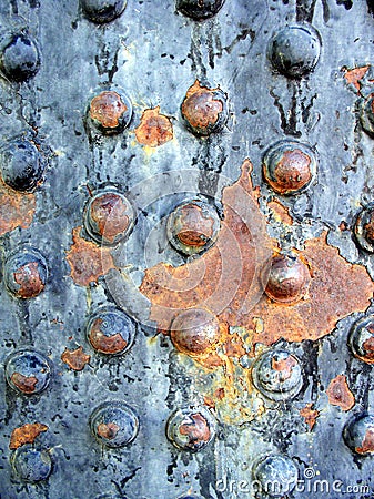 Old rivets on a steel hull stock image. Image of metal - 28942611