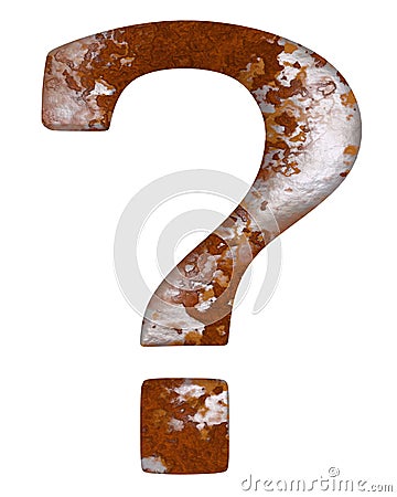 Rust Question Mark Rustic Textures Stock Image | CartoonDealer.com ...