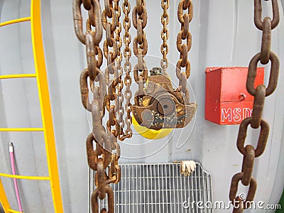 Rusted Travel Chain Block Stock Photo | CartoonDealer.com #207628774