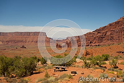 A Rustic Campground In The Desert Royalty-Free Stock Photography ...