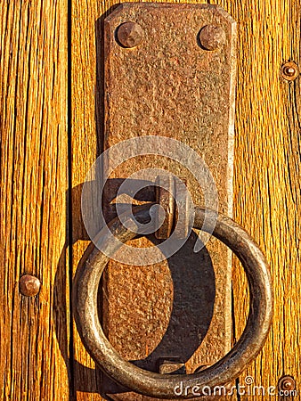 Rustic Door Handle Stock Photo - Image: 15158210