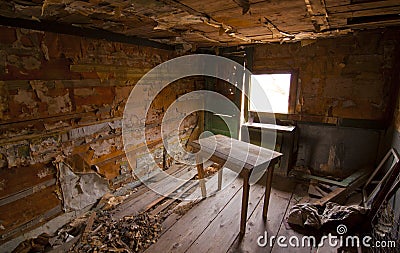 Rustic Shack Interior Stock Image - Image: 25019791