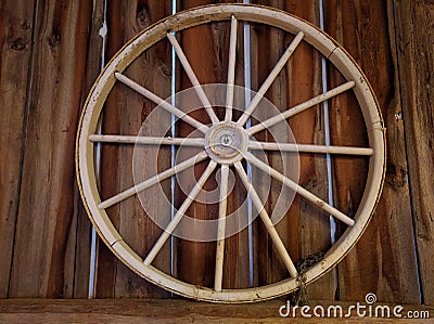 Rustic Wagon Wheel Decoration Royalty-Free Stock Image | CartoonDealer ...