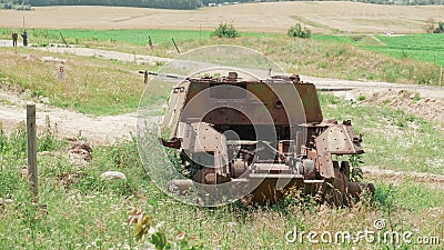 Rusty Destroyed Tank on the Battlefield after the Second World War ...