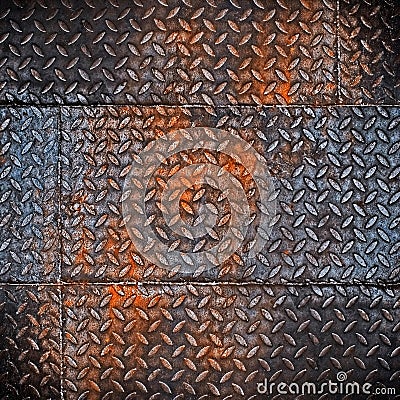 Rusty Diamond Metal Plate Stock Photo - Image: 11621880