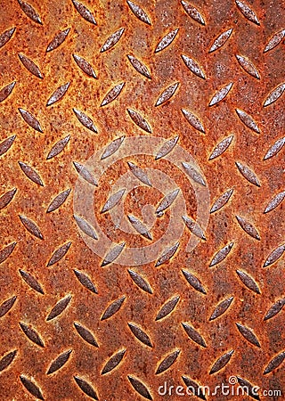 Rusty Diamond Metal Plate Stock Image - Image: 11621921