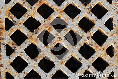 Rusty Grate In The Sidewalk Royalty-Free Stock Photo | CartoonDealer ...