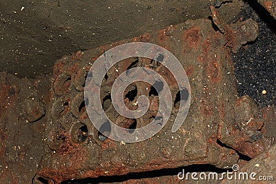 Rusty Stuffing Box Cable Glands For Electrical Cables Royalty-Free ...