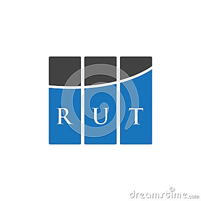 RUT Letter Logo Design On WHITE Background. RUT Creative Initials ...