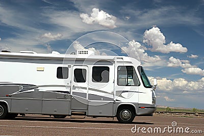 RV On The Highway Stock Photos - Image: 1335003