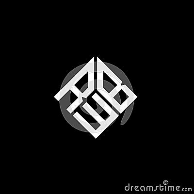 RWB Letter Logo Design On Black Background. RWB Creative Initials ...