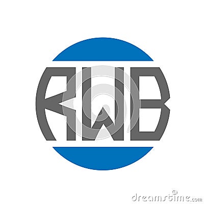 RWB Letter Logo Design On White Background. RWB Creative Initials ...