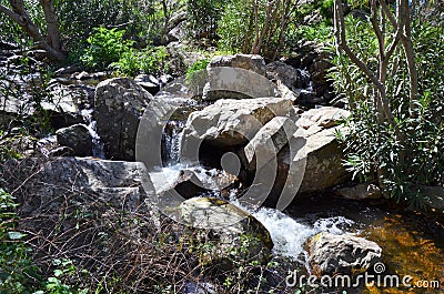 Sa Spendula Waterfalls, Villacidro, Sardinia Stock Photo ...