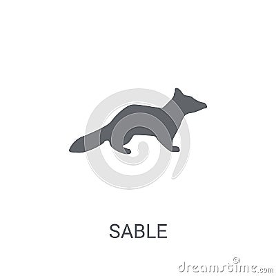 Sable Icon. Trendy Sable Logo Concept On White Background From A Vector ...