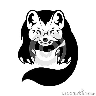 Sable Logo Design In Circle, Vector Graphic | CartoonDealer.com #140572974