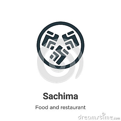 Sachima Vector Icon On White Background. Flat Vector Sachima Icon Symbol Sign From Modern Food ...