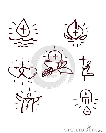 Sacraments Vector Illustration | CartoonDealer.com #48441540