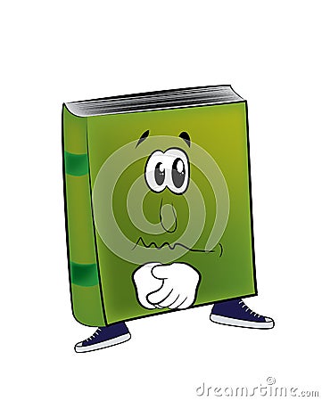 Sad Book Cartoon Royalty-Free Illustration | CartoonDealer.com #43150971