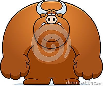 Sad Cartoon Bull Stock Vector - Image: 47053326