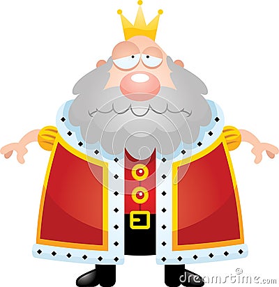 Sad Cartoon King Stock Vector - Image: 51124243
