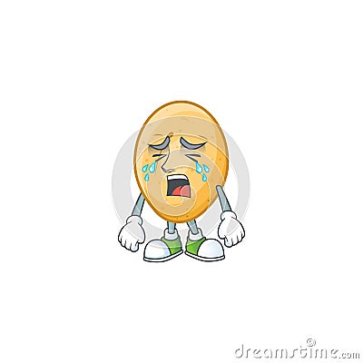 Sad Crying Gesture Potato Cartoon Character Style | CartoonDealer.com ...
