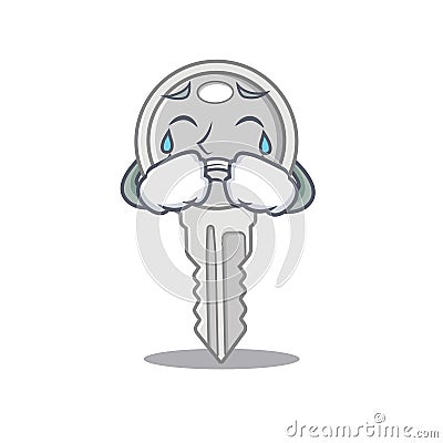 Sad Of Key Cartoon Mascot With Style Vector Illustration ...