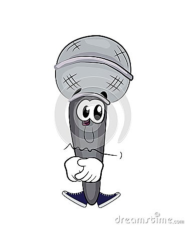 Sad Microphone Cartoon Royalty-Free Illustration | CartoonDealer.com ...