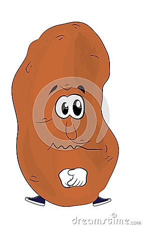 Sad Potato Cartoon Stock Illustration | CartoonDealer.com #48780814