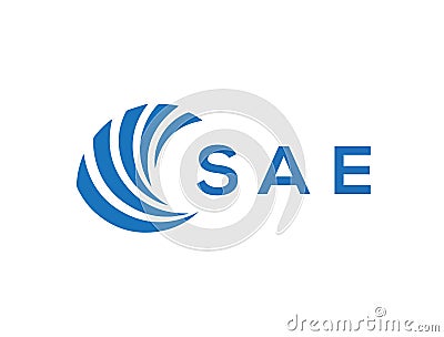 SAE Letter Logo Design On White Background. SAE Creative Circle Letter ...