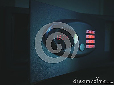 Safe Box With Passcode Lock Safety System Easy Password Setting Royalty ...