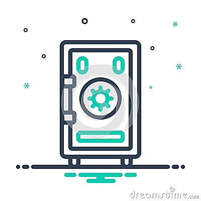 Mix Icon For Safe, Unbroken And Undamaged Vector Illustration ...