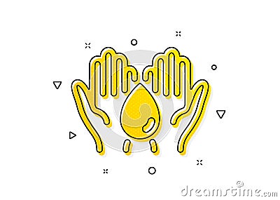 Safe Water Icon. Fluid Sign. Ecology Energy. Vector | CartoonDealer.com ...