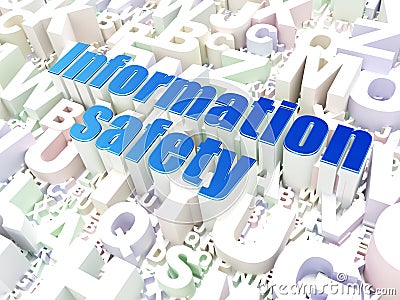 Safety Concept: Information Safety On Alphabet Stock Image ...
