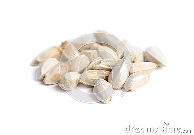 Safflower Or Carthamus Tinctorius Seeds. Isolated On White Background ...