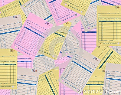 Sales Receipt Background Stock Photos - Image: 2454523