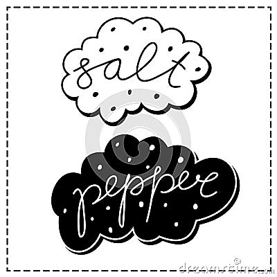 Salt And Pepper Labels Royalty Free Stock Images - Image: 30665429