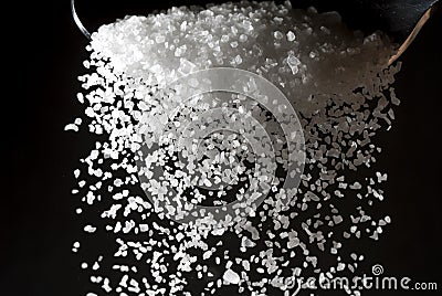 Salt Pouring From Spoon Stock Photo - Image: 52394138