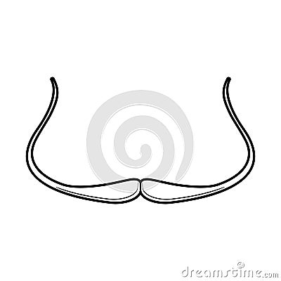 Salvador Dali Style Moustache Vector | CartoonDealer.com #197087796