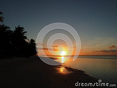 Samoan Beach Sunset Royalty-Free Stock Image | CartoonDealer.com #49152190