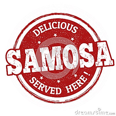 Samosa Sign Or Stamp Vector Illustration | CartoonDealer.com #142531928