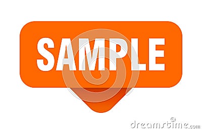 Sample Sticker. Sample Sign On Transparent Background Vector ...